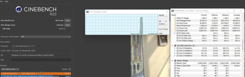 Core i9-13900KのCinebench R23スコア公開！PL無制限でCore i9-12900KやRyzen 9 5950Xの約1 ...