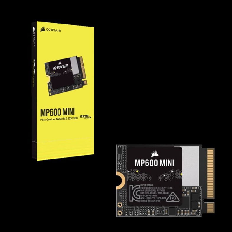 Corsair、M.2 2230の小型1TB NVMe SSD『MP600 MINI』を発表。Steam DeckやSurface Pro 8 ...