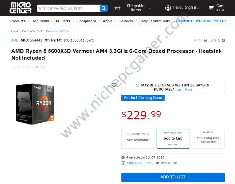 AM4に新CPU、Ryzen 5 5600X3Dが発売！Zen 3世代の3D V-Cache搭載低価格モデル | ニッチなPCゲーマーの環境構築Z
