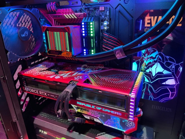 ASUS、『EVA-02 Edition』で組んだPCを展示。エヴァのアスカと2号機をあしらったコラボPCパーツ | ニッチなPCゲーマーの環境構築Z