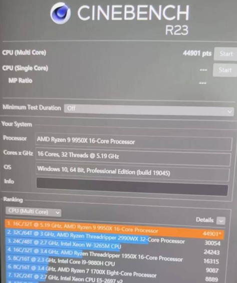 Ryzen 9 9950XのCinebnech R23ベンチマーク結果がリーク！その性能やいかに | ニッチなPCゲーマーの環境構築Z