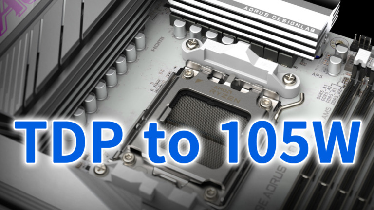 Gigabyte、Ryzen 7 9700X / Ryzen 5 9600XをTDP105Wで動作させるBIOSを公開。ASUSも非公式に公開 ...