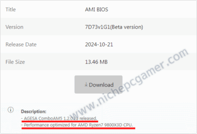 MSI、Ryzen 7 9800X3Dに最適化したAGESA 1.2.0.2a BIOSを公開 | ニッチなPCゲーマーの環境構築Z