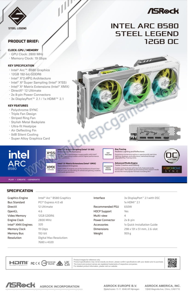 Intel Arc B580 / Arc B570の資料と性能がリーク！GeForce RTX 4060 Tiに勝てる？本当に？ | ニッチな ...
