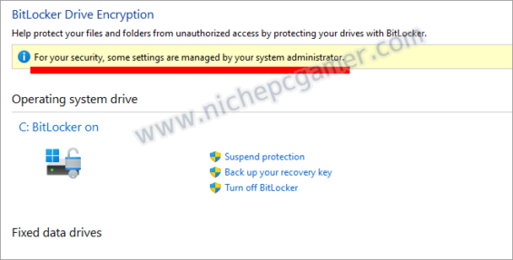 予期せず「管理されています」と表示される不具合。BitLockerを有効にしたWindows10およびWindows11環境で発生 | ニッチなPCゲーマーの環境構築Z