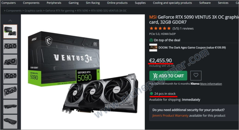 フィンランドでGeForce RTX 5090の価格・供給に改善の兆し。一方、日本は | ニッチなPCゲーマーの環境構築Z