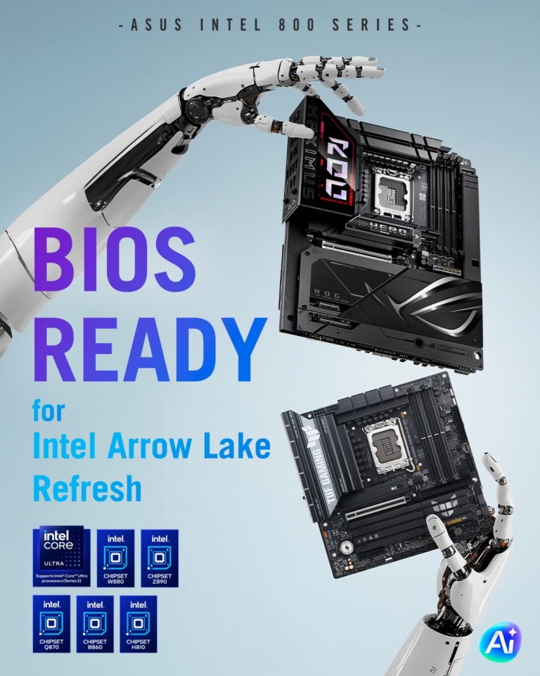 ASUSさん、Intelに先んじてArrow Lake Refreshを発表してしまう。対応BIOSをリリース | ニッチなPCゲーマーの環境構築Z