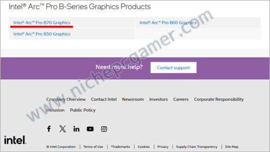 Intel、Arc Pro B70を同社Webサイトに掲載。BMG-31採用の上位モデル。で、Arc B770は？ | ニッチなPCゲーマーの ...